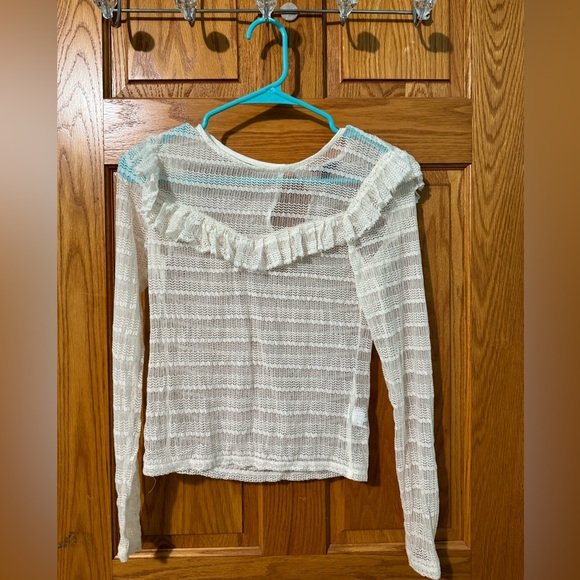 Aeropostale | Tops | Long Sleeve Lace See Through Top | Poshmark